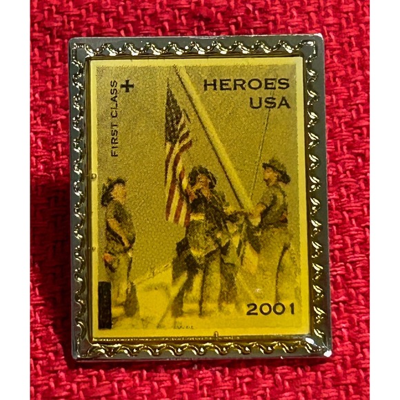 USPS | Jewelry | Heroes Usa 91 201 First Class Stamp Enamel Lapel Pin ...